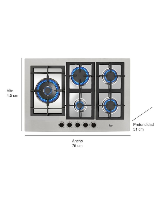 Parrilla a gas empotrable Teka 2