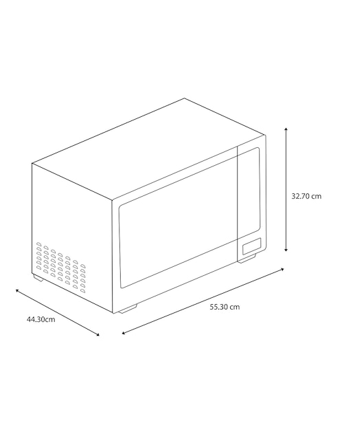 Horno de microondas con grill Io Mabe modelo IO160MDI1 1.6 pies cúbicos 6