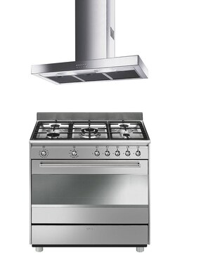 Estufa a gas Smeg 90 cm SX91VJM9.KS90XT